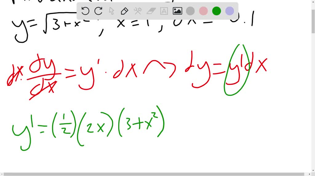 SOLVED a Find The Differential D Y And b Evaluate D Y For The Given SOLVED a Find The Differential D Y And b Evaluate D Y For The Given