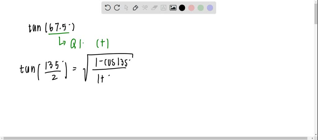 SOLVED:Use the half-angle identities to find the exact values of the ...