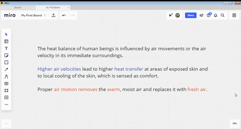 SOLVED:How does the air motion in the vicinity of the human body affect ...