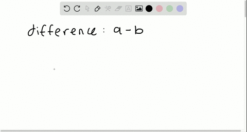 SOLVED:Write each statement using symbols. The difference x less 2 equals 6