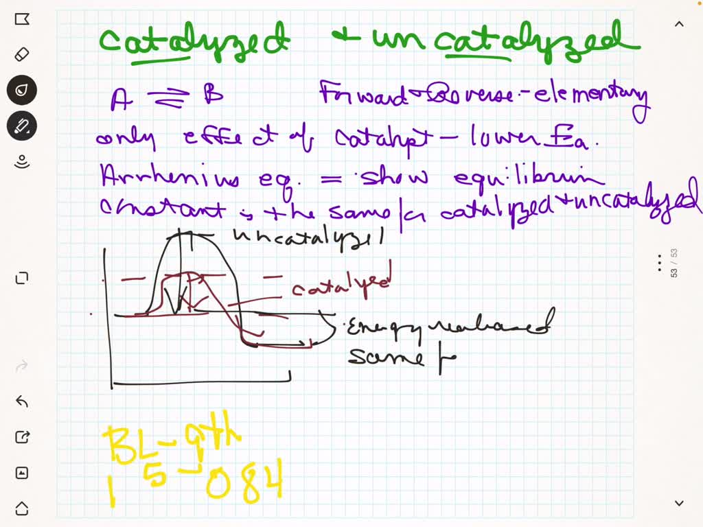 SOLVED:Consider the equilibrium A ⇌B in which both the forward and reverse reactions are ...