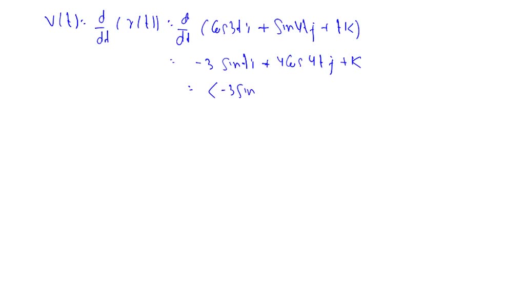 SOLVED:Find the velocity and acceleration vectors for the position ...