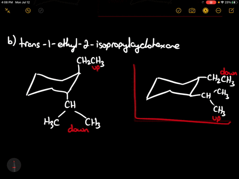 SOLVED:Draw the two chair conformers of each compound, and indicate which conformer is more ...