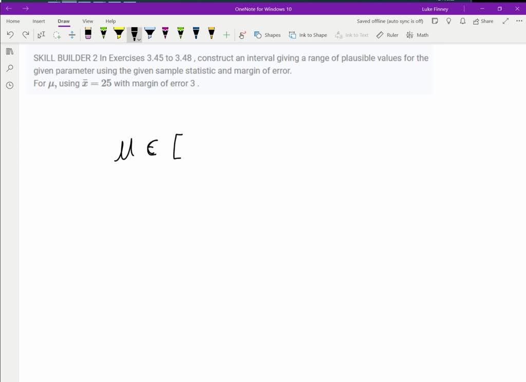 SOLVED:Construct an interval estimate for the given parameter using the given sample statistic ...