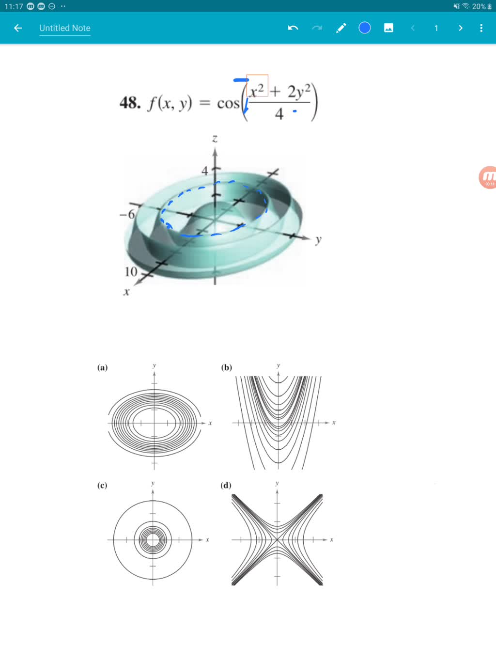 VIDEO solution:Match the graph of the surface with one of the contour ...