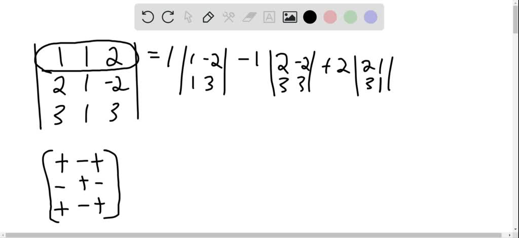 Solvedfind The Determinant Using Row Operations To First Simplify 1 2 1 2 3 1 2 3 1 0 3 1 