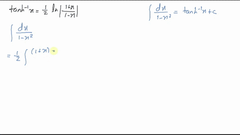 SOLVED:Prove that \tanh ^{-1}\left\{\frac{x^{2}-1}{x^{2}+1}\right\}=\ln x.