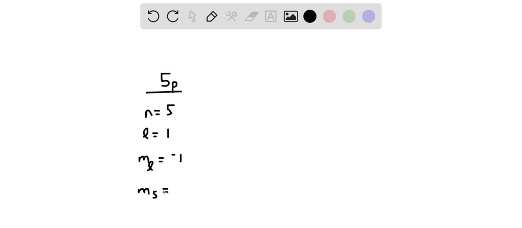 SOLVED:Give a combination of four quantum numbers that could be ...
