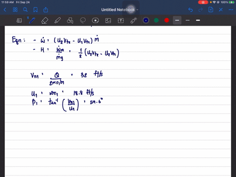 SOLVED:Consider the centrifugal pump impeller dimensions given in ...