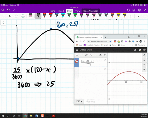 SOLVED:A parabolic arch has a span of 120 feet and a maximum height of ...