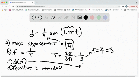 SOLVED:For the simple harmonic motion described by the trigonometric ...