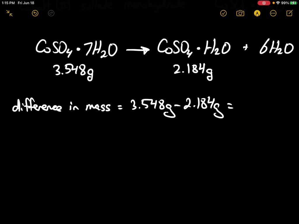 SOLVED: Cobalt(II) chloride is a pale blue inorganic compound. It ...