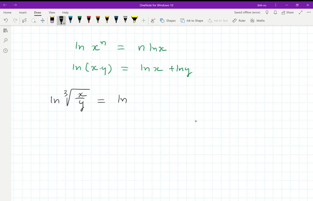 SOLVED:Use the properties of logarithms to expand the expression as a ...