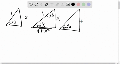 SOLVED:Complete the identities using the triangle method (Figure 0.4.15). (a) cos(tan^-1 x)=? (b ...