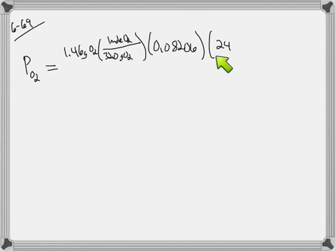 A sample of O2(g) is collected over water at 24^∘ C. The volume of gas ...