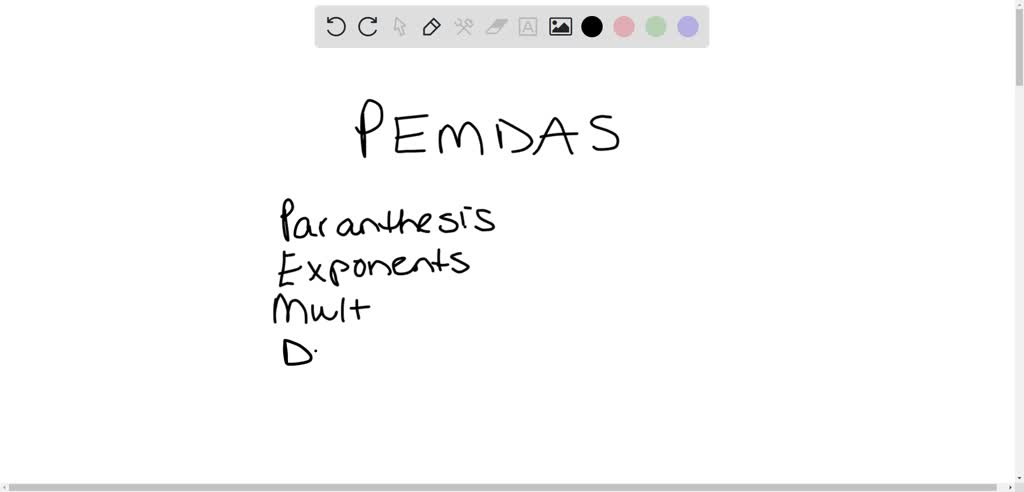 SOLVED:What is PEMDAS and what is it missing?