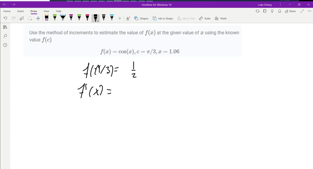 ⏩SOLVED:Use the method of increments to estimate the value of f(x)… | Numerade