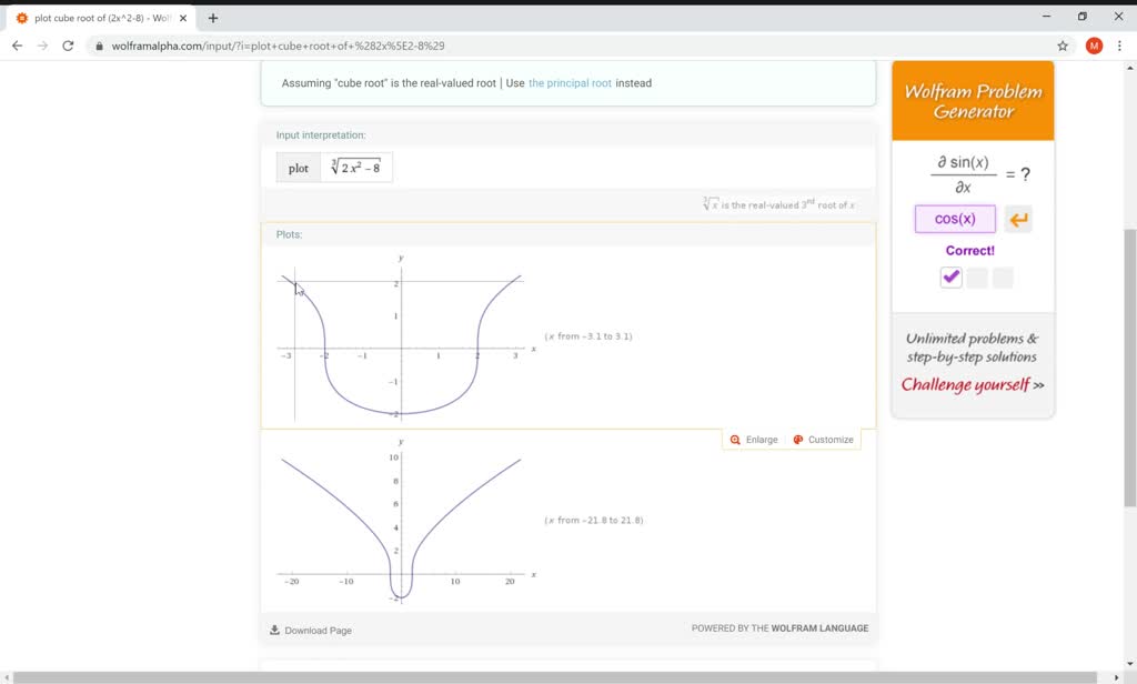 SOLVED:a. Use a graphing utility to produce a graph of the given ...