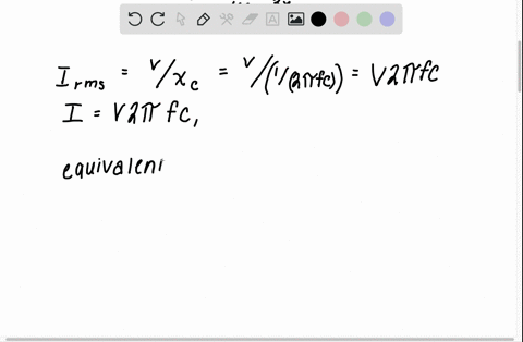SOLVED:A capacitor is connected across an ac generator whose frequency is 750 Hz and whose peak ...