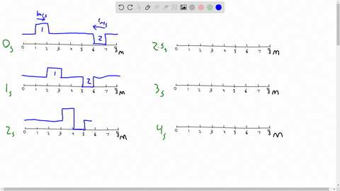 SOLVED:Two wave pulses on a string approach one another at the time t=0 ...