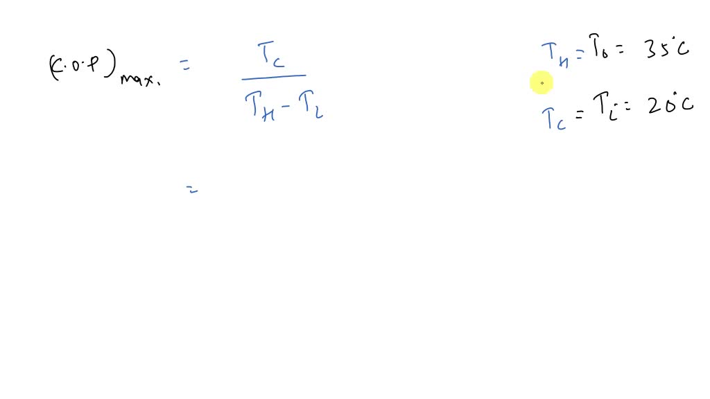 ⏩SOLVED:Estimate the maximum possible COP of a household air… | Numerade
