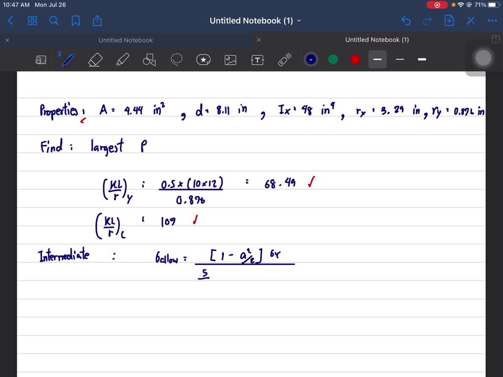 ⏩SOLVED:Solve Prob. 10.43, assuming that the length of the column is ... ⏩SOLVED:Solve Prob. 10.43, assuming that the length of the column is ...