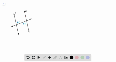 SOLVED:Determine whether lines ℓand m are parallel. Explain your reasoning. GRAPH CANNOT COPY