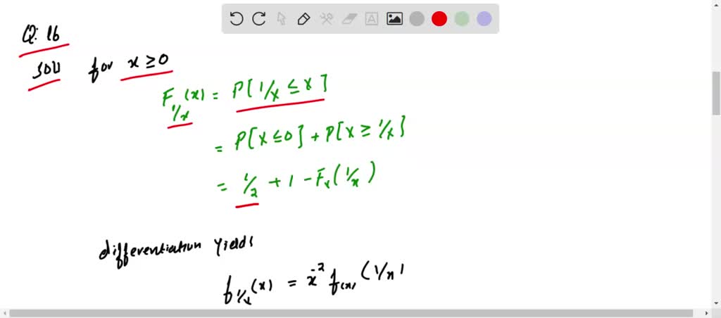SOLVED: A standard Cauchy random variable has density function f(x)=(1)/(π(1+x^2)) -∞