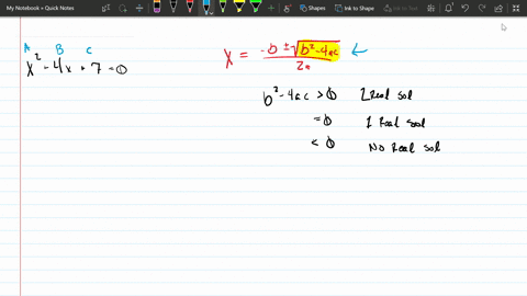 SOLVED:Use the discriminant to determine whether each quadratic ...