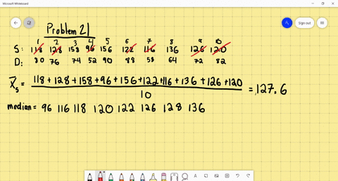 SOLVED: Find the mean and median for each of the two samples, then ...