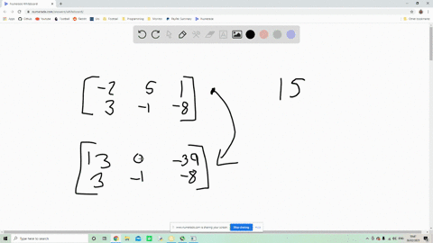 SOLVED:Identify the elementary row operation(s) performed to obtain the ...