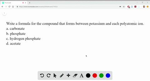 SOLVED:Write a formula for the compound that forms between potassium ...