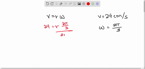 SOLVED:Use the formula v=r \omega to find the value of the missing ...