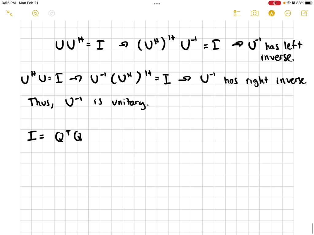 SOLVED:Let 𝐔 be a complex matrix, and write 𝐔=𝐏+i 𝐐, where 𝐏, 𝐐 are ...