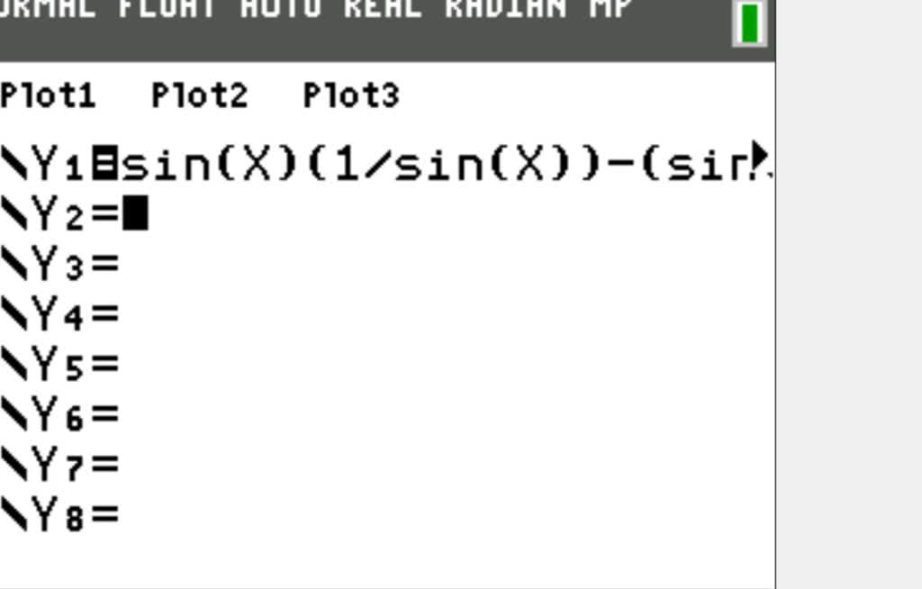 SOLVED:Verify the identity algebraically. Use a graphing utility to ...