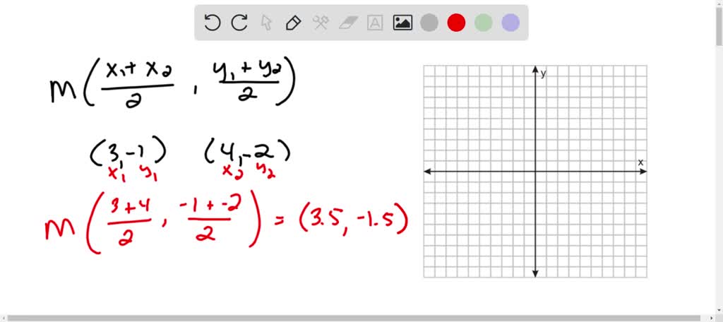 SOLVED:(a) find the midpoint of the line segments whose endpoints are ...