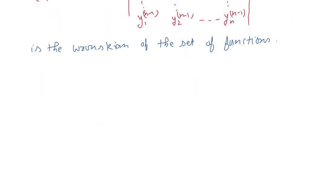 SOLVED:Find the Wronskian for the set of functions. {1, e^x, e^2 x}