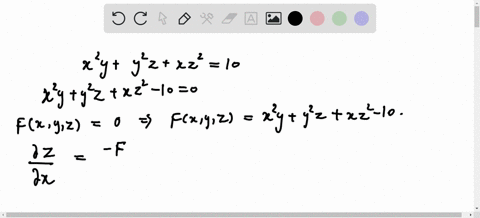 SOLVED:Calculate \partial z / \partial x and \partial z / \partial y at the points (3,2,1) and ...