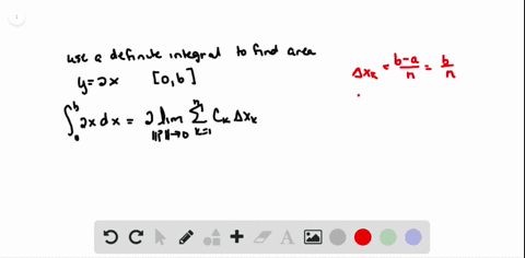 SOLVED:Use a definite integral to find the area of the region between ...