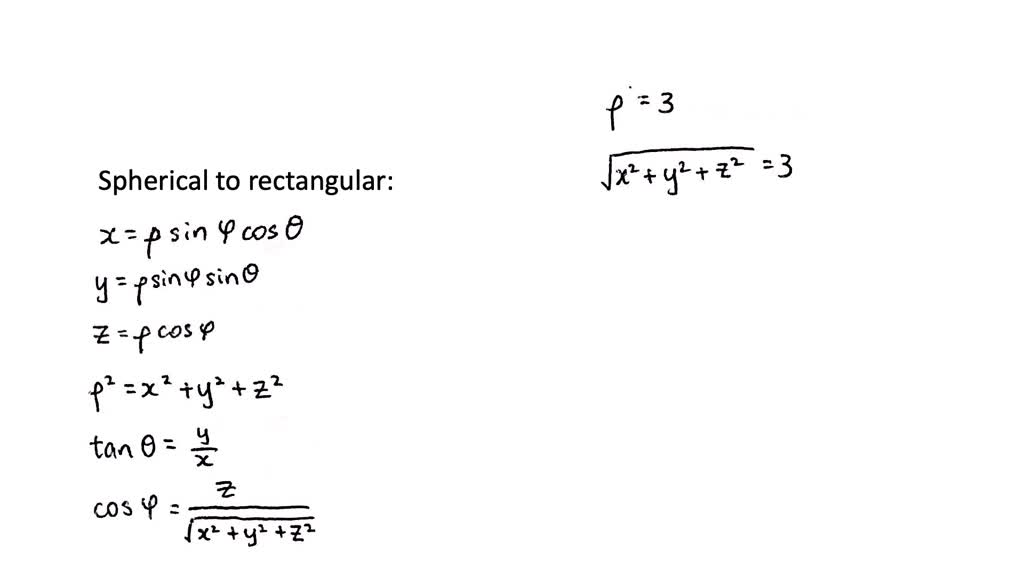 The Equation Of A Surface In Spherical Coordinates Is SolvedLib