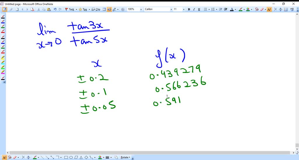 SOLVED:23-26 Use a table of values to estimate the value of the limit. If you have a graphing ...