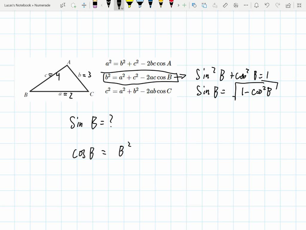 SOLVED:A B C is an arbitrary triangle with sides a, b and c, opposite to angles A, B, and C ...