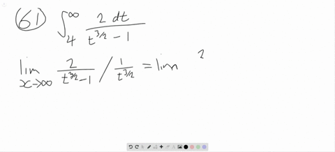 SOLVED:Use integration, the Direct Comparison Test, or the Limit ...