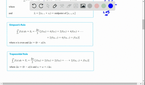 SOLVED:7-18 Use (a) the Trapezoidal Rule, (b) the Midpoint Rule, and (c) Simpson's Rule to ...