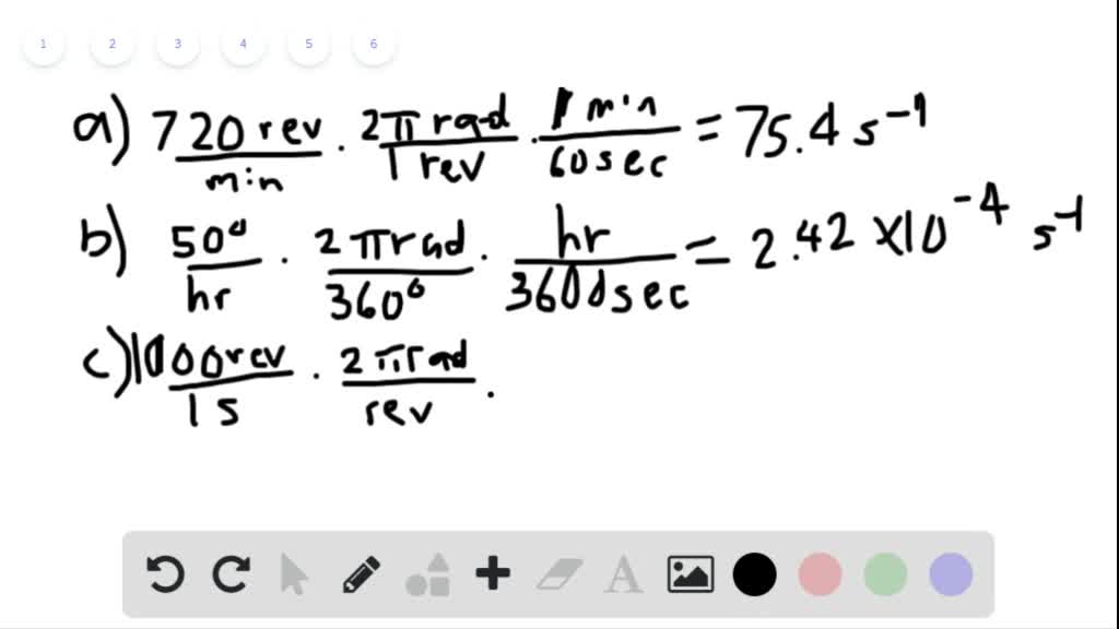 SOLVED Express Each Of The Following In Radians Per Second a 720 Rpm SOLVED Express Each Of The Following In Radians Per Second a 720 Rpm
