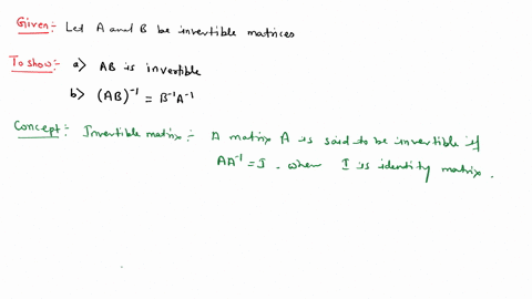 ⏩SOLVED:Let A and B be invertible matrices (with the same size).… | Numerade