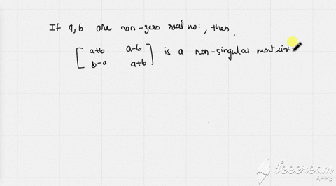 SOLVED:Which of the following statements is true? (1) A singular matrix ...
