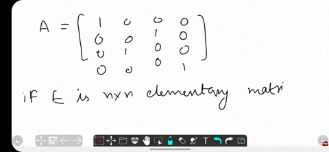 SOLVED:Find the determinant of the given elementary matrix by inspection. [ 1 0 0 0 0 0 1 0 0 1 ...