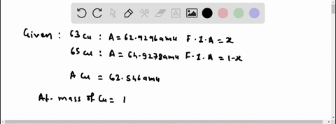 SOLVED:Copper has two naturally occurring isotopes, ^6 Cu (isotopic ...