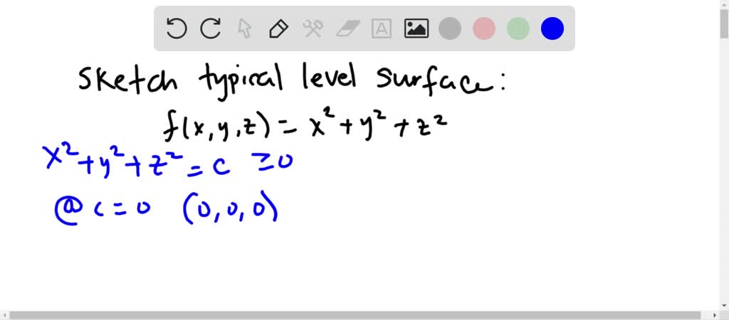 SOLVED:Sketch a typical level surface for the function. f(x, y, z)=x^2 ...